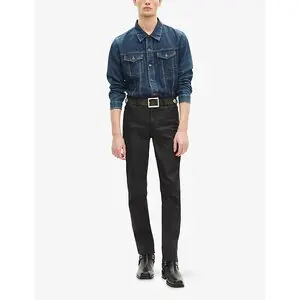The Kooples Collared Patch-pocket Denim Shirt
