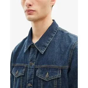 The Kooples Collared Patch-pocket Denim Shirt