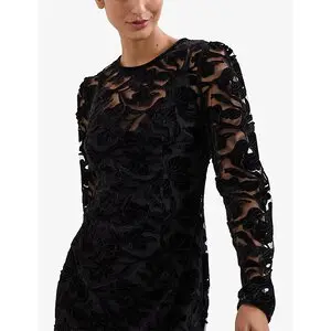 PHASE EIGHT Viktoria Lace Mesh Midi Dress