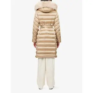 Moncler Leersie Hooded Shell-down Coat - Titanium