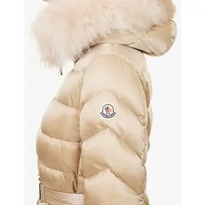 Moncler Leersie Hooded Shell-down Coat - Titanium