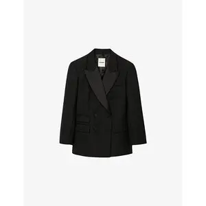 Sandro Wool-blend Double-breasted Jacket