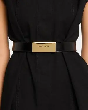 Givenchy Label Line Box Leather Belt