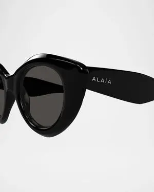 Alaïa Aa0091s Cat-eye Sunglasses - Black