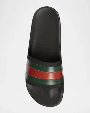 Gucci Pursuit Trek Web Slide Sandals