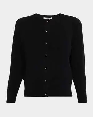 Vince Cashmere-Blend Cardigan - Black