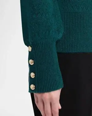 Elie Tahari Cashmere Mock-neck Sweater - Deep Fores