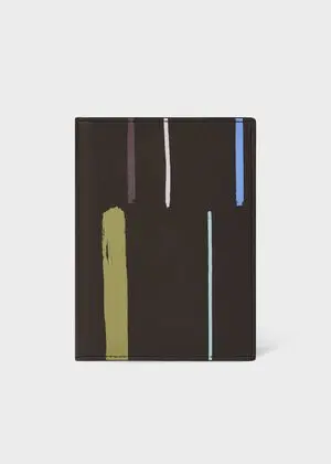 Paul Smith Painted Stripe' Leather Passport Cover