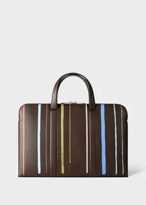 Paul Smith Painted Stripe Leather Folio