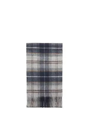 Barbour Scottish Fringed Scarf - Grey