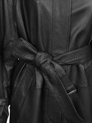 Max Mara Leather Trench Coat