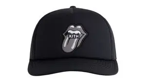 Kith X The Rolling Stones Nolan Trucker Hat - Black