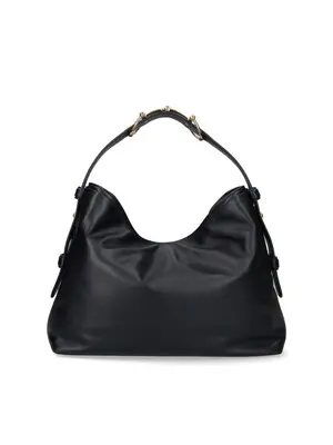 Gucci Medium Leather Shoulder Bag - Black