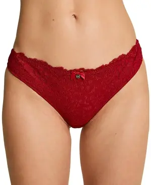 Hunkemoller Marine Thong Red