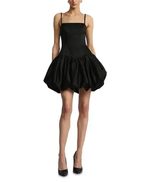 Bcbgmaxazria Bubble Mini Dress - Black