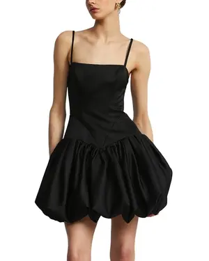 Bcbgmaxazria Bubble Mini Dress - Black