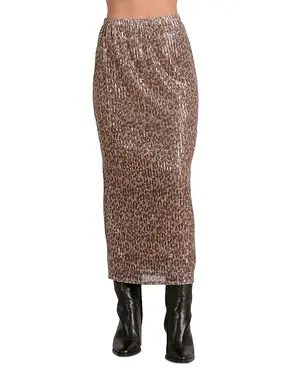 Elan Sequinned Pull On Skirt