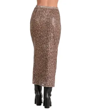 Elan Sequinned Pull On Skirt