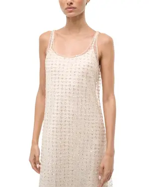 Staud Aurielle Embellished Dress