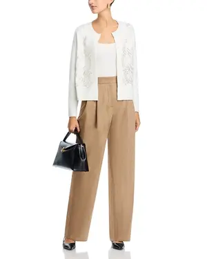 SIONI Embellished Snap Front Cardigan