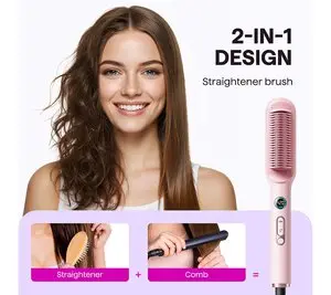 WAVYTALK Sleek Sweep Ionic Straightener Brush