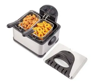 ELITE Cuisine 4.5qt Electric Deep Fryer With Du Al Basket - One-color