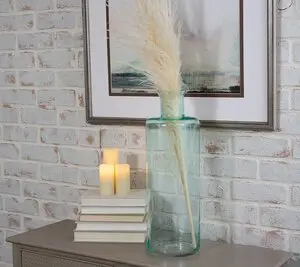 KIM GRAVEL HOME As Is 19.5' Oversized Clear Glass Vase Kim Gravel - One-color