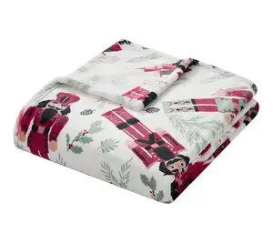 HALLMARK Red/green Nutcracker Plush Throw, 50' X 70