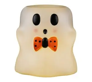 MR. HALLOWEEN 18in Ghost Lit Blow Mold Candy Bo Wl - One-color
