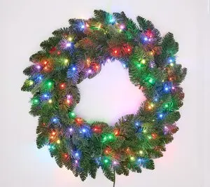 BETHLEHEM LIGHTS As Is 26' Color Prism Wreath