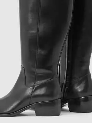 REISS Micheala Leather Knee-high Boots