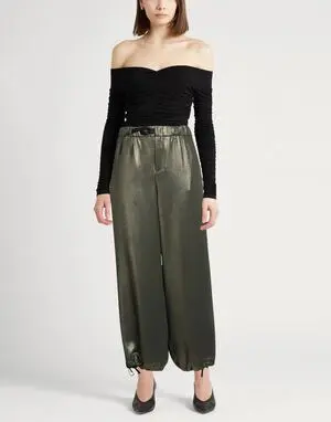 WHITE SAND Wide-leg Metallic Pants