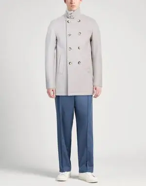 Herno Coat In Light Wool And Cashmere