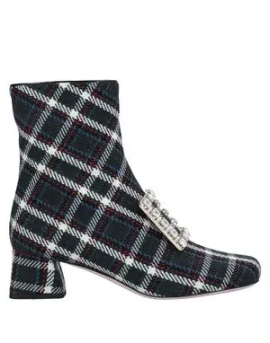 ROGER VIVIER Ankle Boots With Tartan Pattern