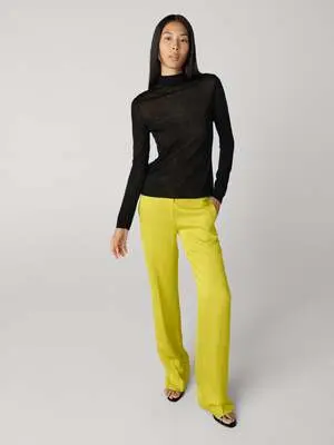 Diane Von Furstenberg Merino Wool Turtleneck - Black