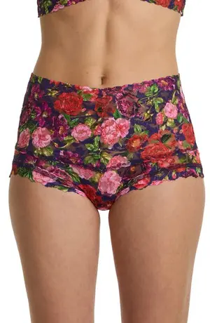 Hanky Panky Printed Lace Boyshorts - Winters Tale