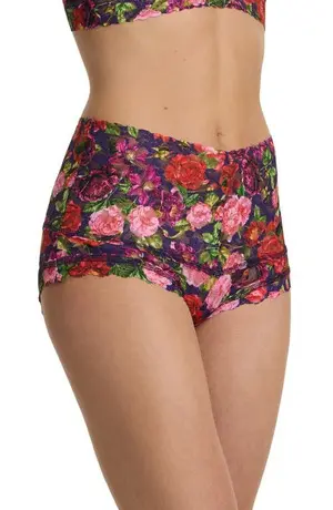Hanky Panky Printed Lace Boyshorts - Winters Tale