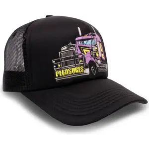 PLEASURES Trucker Hat - Black