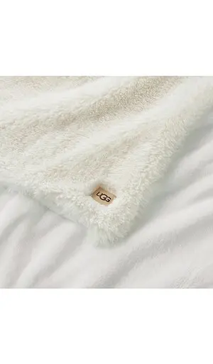 UGG HOME Corben Throw Blanket In White