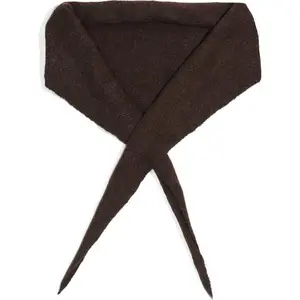 PETIT MOMENTS Courchevel Triangle Scarf Brown