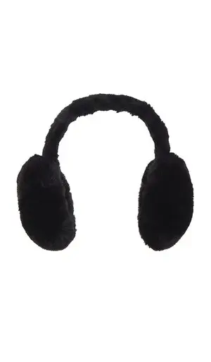 Hat Attack Faux Fur Earmuff - Black