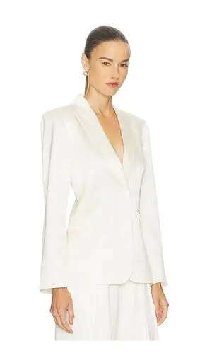 Cinq À Sept Georgia Satin Stripe Cheyenne Blazer