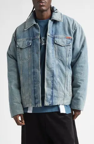 Martine Rose Padded Denim Trucker Jacket