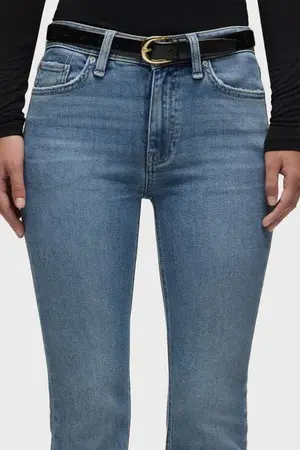 Hudson Jeans Barbara High-rise Bootcut Jeans With Flap Pocket - Reflection