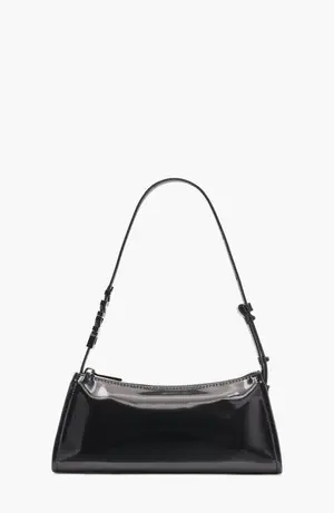 Dkny Avril Top-zip Shoulder Bag - Black/black