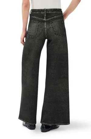 Rag & Bone Miramar Ponte Sofie High-waisted Wide Leg Jeans