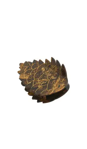 SOLAR ECLIPSE Hand-painted Pinecone Claw Clip - N,a