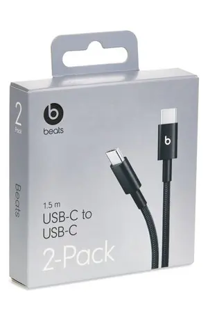 BEATS BY DR. DRE™ 2-pack Usb-c To Usb-c Woven Cable - Black