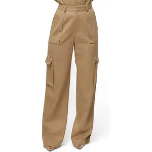 JLUXLABEL Sculpted High-waist Cargo Trousers