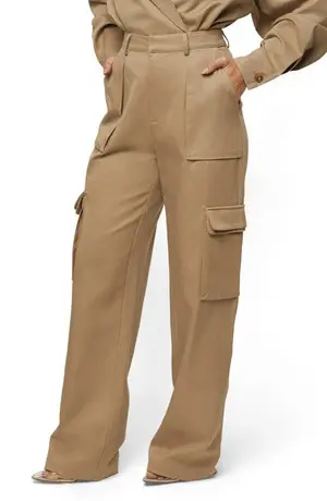 JLUXLABEL Sculpted High-waist Cargo Trousers